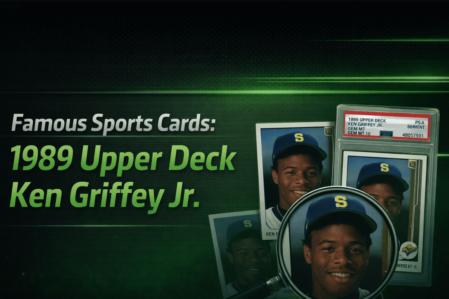 Famous Sports Cards: 1989 Upper Deck Ken Griffey Jr | figoca